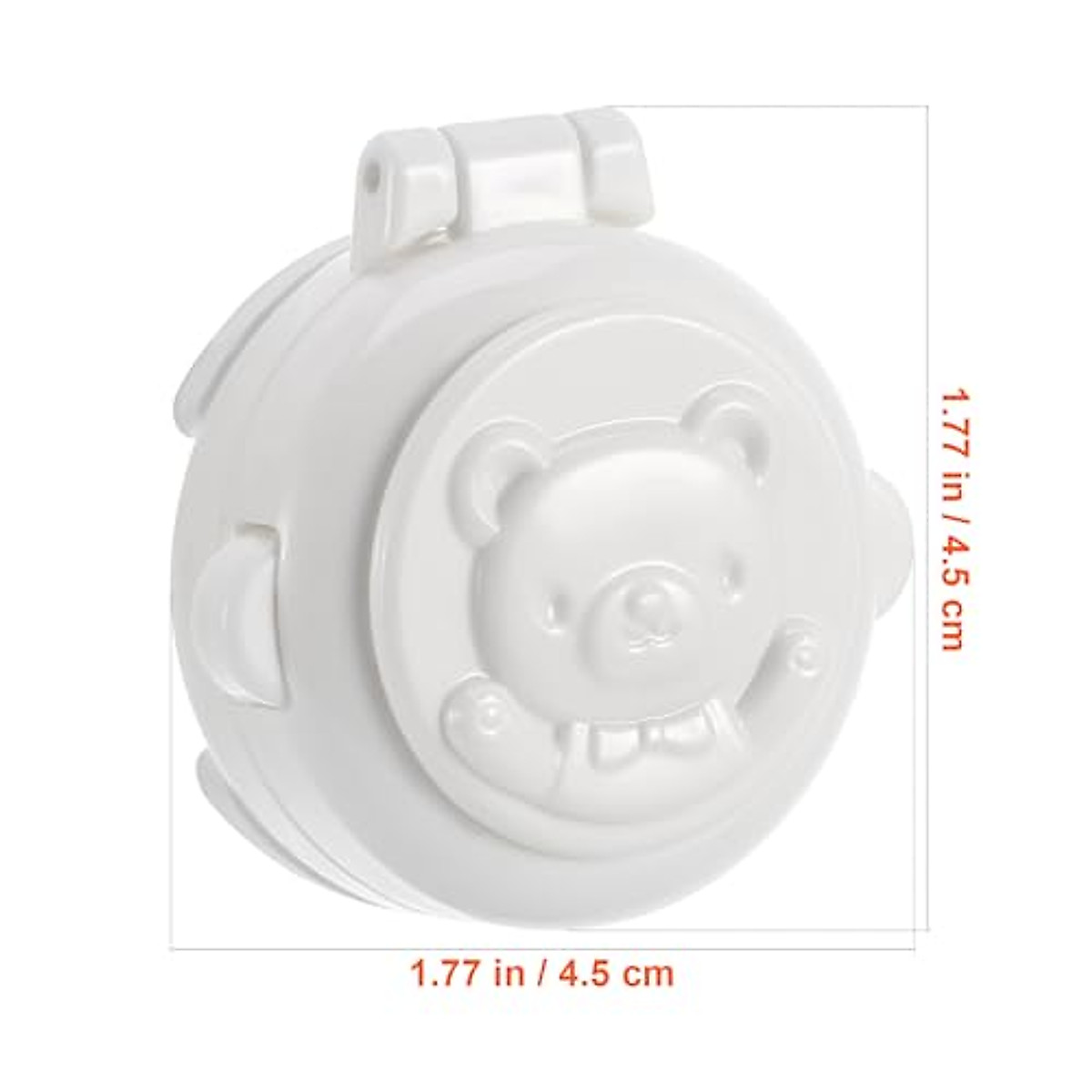 Homoyoyo 4Pcs Children Safety Button Security Lock Child Proof Car Computer Washing Machine Stove Key Start Button Protection Cover Baby Safety Lock Pressing Device