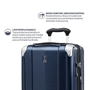 Travelpro Pathways 3 Hardside Expandable Luggage, 8 Spinner Wheels, Lightweight Hard Shell Suitcase, Checked Large 28 Inch, Royal Blue
