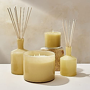 LAFCO New York Classic Candle, Chamomile Lavender - 6.5 oz - 50-Hour Burn Time - Reusable, Hand Blown Glass Vessel - Made in The USA