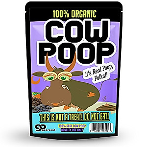 Gears Out Real Cow Poop Funny Easter Basket for Adults Weird Teen April Fools Pranks Silly Stocking Stuffers Crazy for Men White Elephant Manure Joke