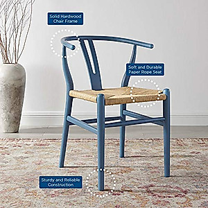 Modway Amish Dining Wood Side Chair, Harbor