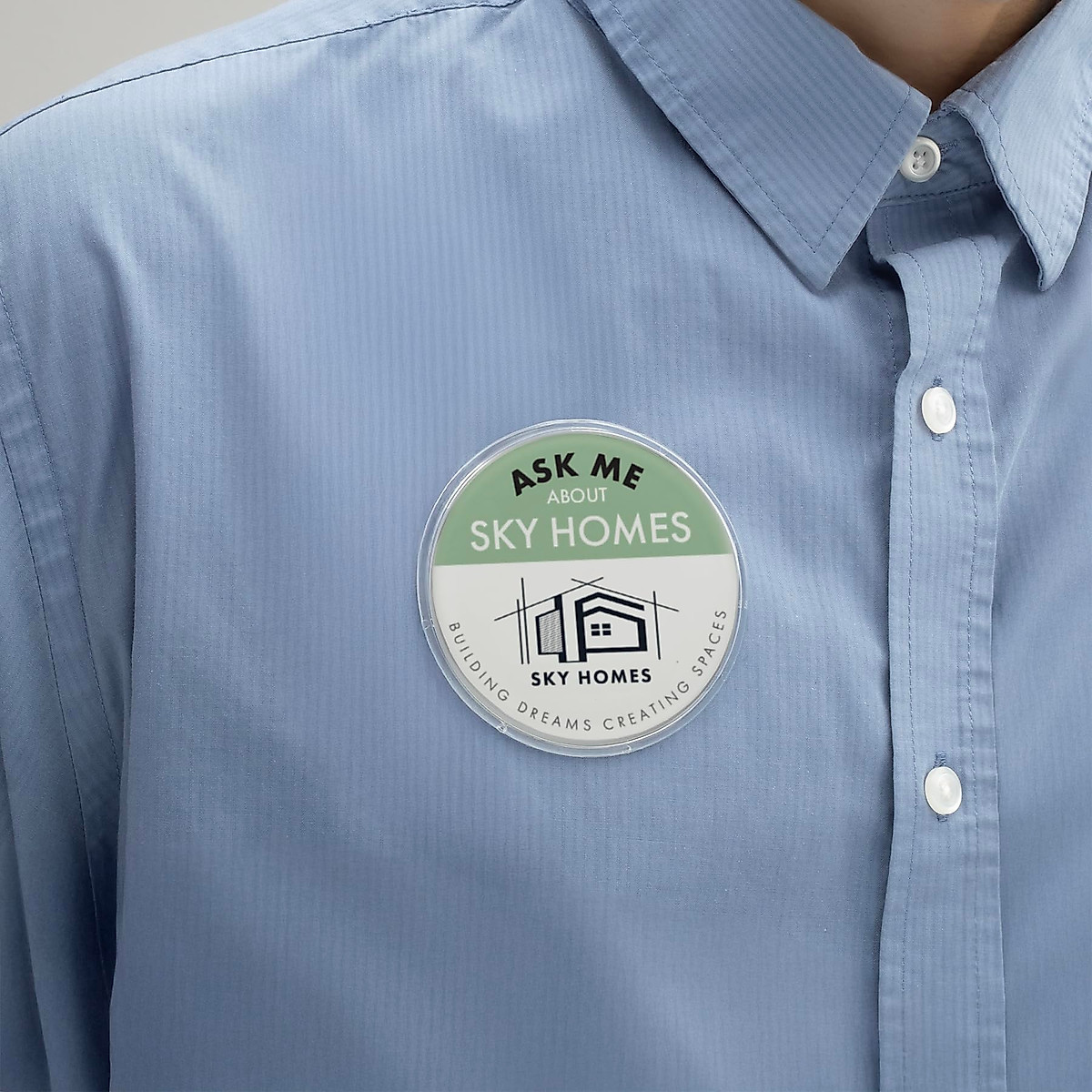 3" DIY Snap Together Pin Back Buttons - 12 Pack