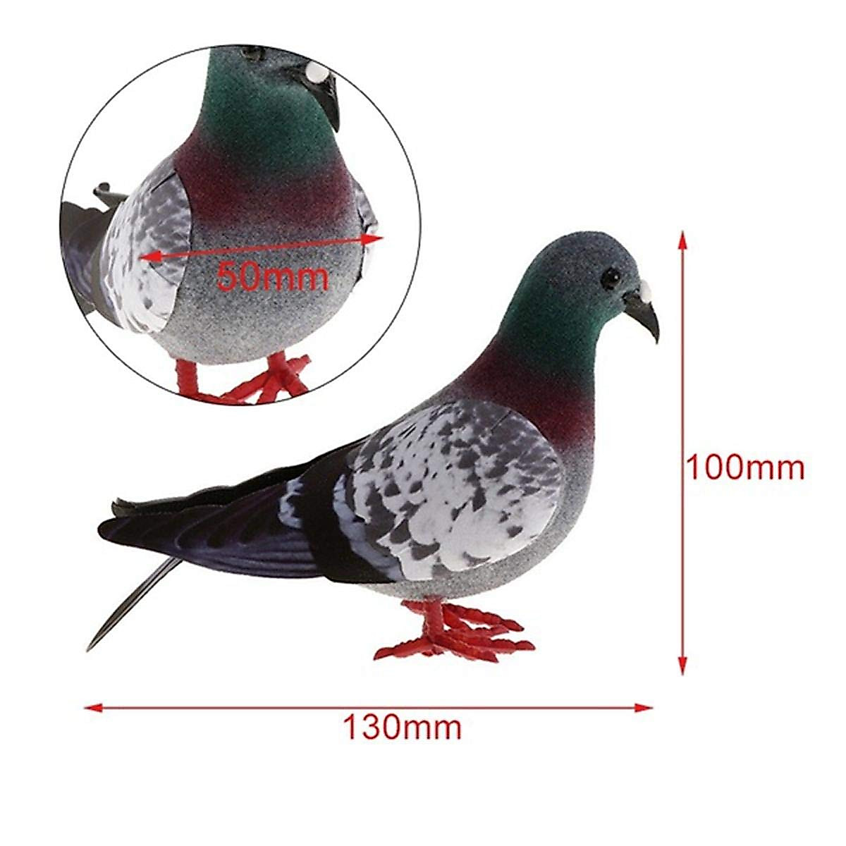 MNTT Foam Mini Artificial Birds Home Decoration Garden Ornaments Simulation Wedding Artificial Imitation Animal Fake Pigeon.