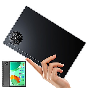 DAUZ 10.1 Inch Tablet, 5.0 8GB 256GB 2 in 1 Portable Tablet 5G WiFi 100‑240V for Travel for Android 12.0 (US Plug)