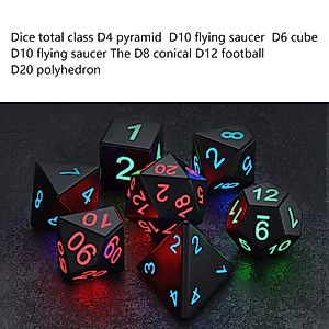 Light Up Dice,DND Dice Rechargeable with Charging Box,7 PCS LED Dice,Dungeons and Dragons Dice Polyhedral Dice Sets for Tabletop Games (Glowing dice)