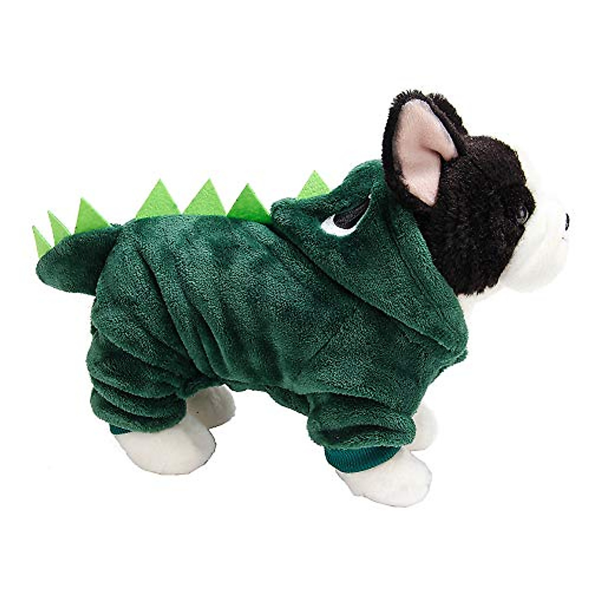 Funny Halloween Dog Dinosaur Costume Jacket Coat Warm Fleece Winter Golden Retriever Pitbull Dog Clothes Hoodie