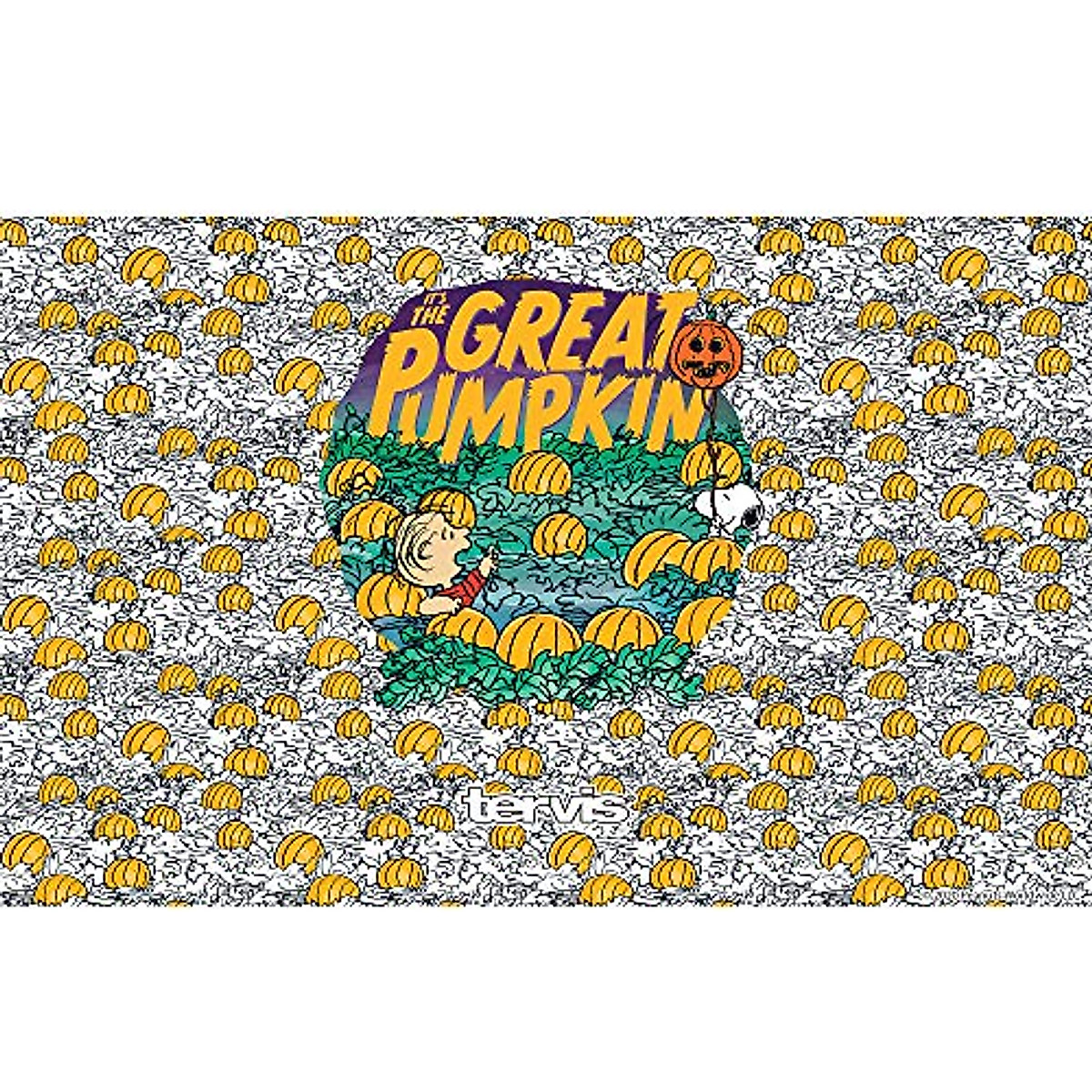 Tervis Peanuts Halloween Great Pumpkin Triple Walled Insulated Tumbler Travel Cup Keeps Drinks Cold & Hot, 20oz Legacy, Stainless Steel