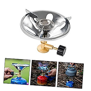 BESPORTBLE 3pcs Outdoor Portable Stove Travel Barbecue Stove Outdoor Cooker Burner propane gas cooker Outdoor Stove Head outdoor gas stove mini camping stove Survive One-piece copper