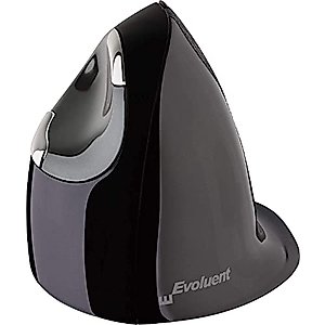 Evoluent VMDMW VerticalMouse D Medium Right Hand Ergonomic Mouse with Wireless USB Receiver. The Original VerticalMouse Brand Since 2002