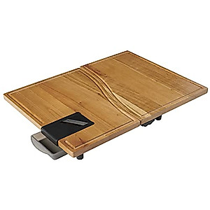 Anchor Hocking SwingBoard Cherry Wood Cutting Board, 6 Piece Set, Meal Prep Station