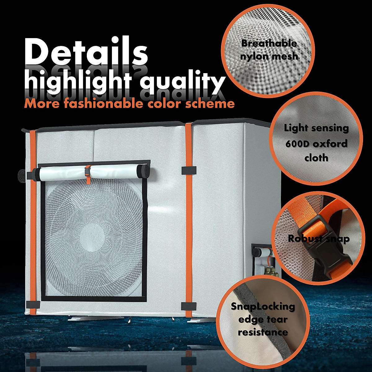 Air Conditioner Cover, Outdoor Mini Split Cover for Air Conditioner Outside Unit, Can be Used in Air Conditioner Operation, AC Protector for All Seasons, 33"L x 13"W x 25"H for 9000-24000 BTU