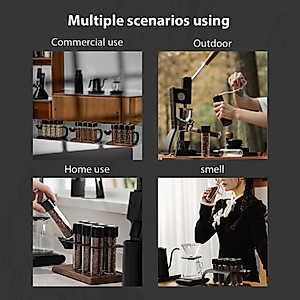 MHW-3BOMBER Coffee Bean Cellars Tubes Single Dose Coffee Bean Storage with Hopper 8 Tubes with Exhaust Valve C5152