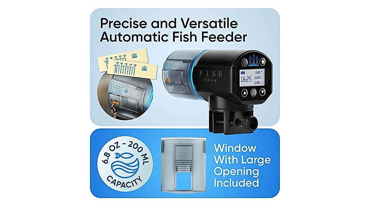 FISHNOSH Automatic Fish Feeder - Hassle-Free Feeding