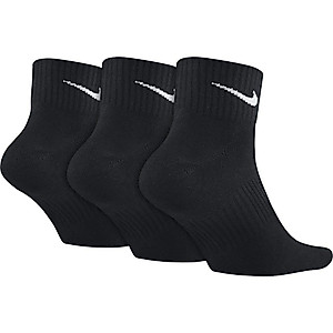 Nike Lightweight Quarter Socks (L, Black)