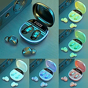 Bluetooth 5.2 Earbuds Earphones, Wireless Sports Headphones, 9D Stereo Sound Earbuds with Charging Box Microphone