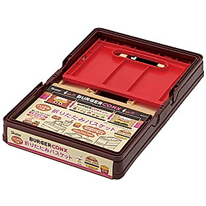 Skater BWOT13 Storage Box, Foldable, Storage Case, Basket, Burger Conx, Mix, 7.1 x 9.8 x 7.7 inches (38 x 25 x 19.5 cm)