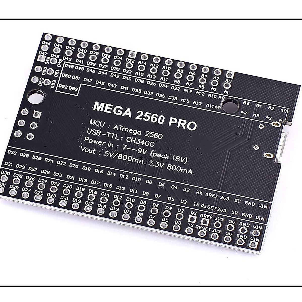 WSDMAVIS 2 Pcs MEGA 2560 Pro Embed CH340G ATMEGA2560-16AU USB Development Board Module Compatible for Arduino Mega 2560