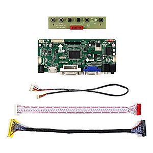 HDMI DVI VGA Audio LCD Controller Board Work for 15.6inch 1366x768 G156XW01 V3 G156BGE-L01 G156XTT01.1 LCD Screen