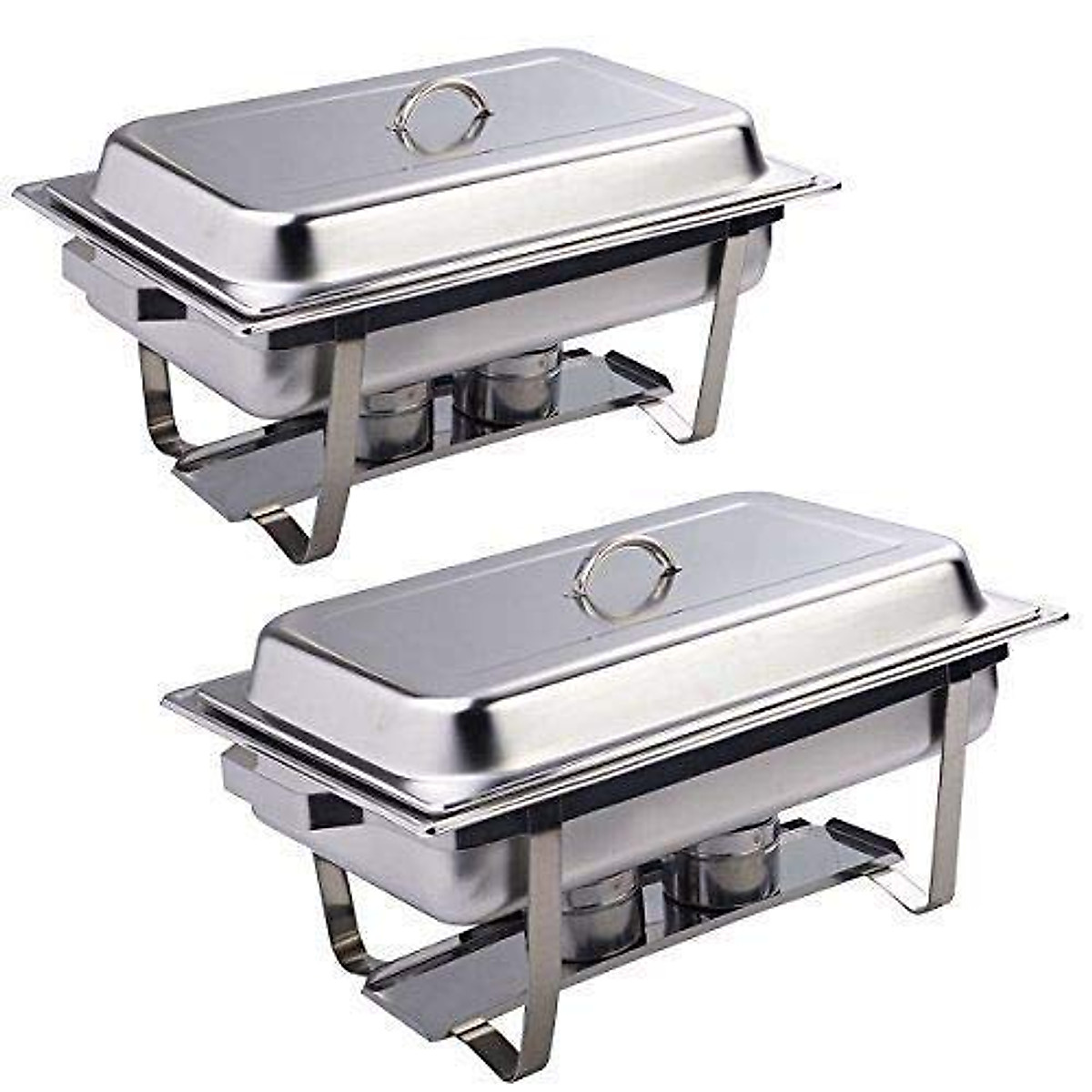9TRADING 2 Pack of 9 Quart Rectangular Chafing Dish Stainless Steel Full Size New