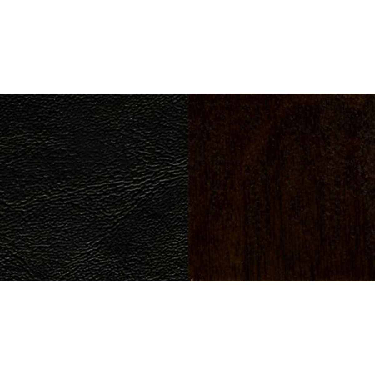 Flash Furniture HERCULES Series Ladder Back Walnut Wood Restaurant Chair - Black Vinyl Seat