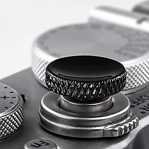 Soft Shutter Release Button (2 Pack/Black) high-end Pure Copper Camera Shutter Button