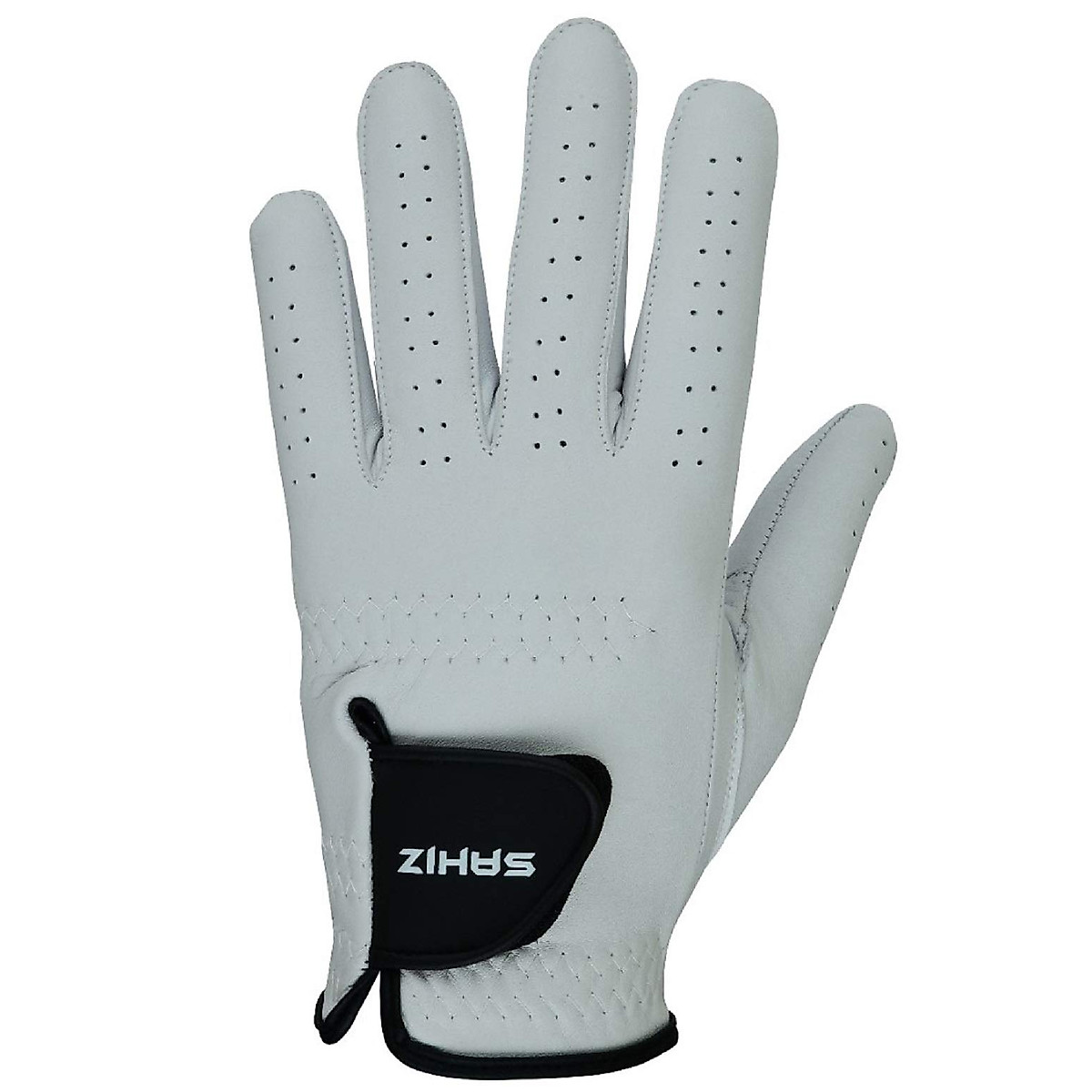 SAHIZ Genuine Cabretta Leather Golf Gloves Men Left Hand Single Value Pack Premium Feel Fit and Comfort. (Cadet Large, Left Handed)