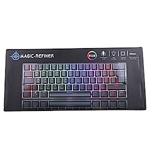 Mini 60% Mechanical Gaming Keyboard 61 Keys RGB Backlit Wired PBT Keyboard Cap Mechanical Gaming Keyboard Gaming Keyboard keyboard Mini 60% Mechanical Gaming Keyboard 61 Keys RGB Backlit Wired PBT Cap