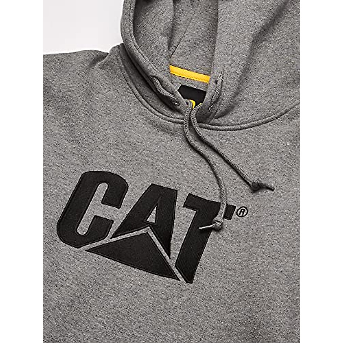 Caterpillar Men's Trademark Hoodies with Embroidered CAT Front Logo, S3 Cord Management System and Pouch Pocket, Dark Heather Grey, 3X Large