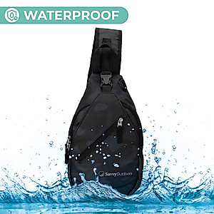 Sling Backpack for Women - Small Crossbody Bags Perfect for Hiking, Walking, & Travel (Black Camo)