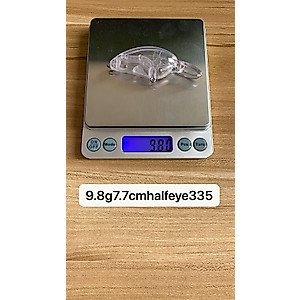 10PCS Unpainted Lure Blanks Crankbait Fishing Topwater Lures Hard Clear Plastic Simulation Minnow Bait Fishing Plugs Spoons 335 Free Eye