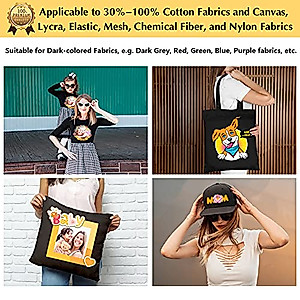 TransOurDream Iron on Heat Transfer Paper for Dark T Shirts (20 Sheets 8.5x11", Dark 3.0) Printable HTV Heat Transfer Vinyl for Inkjet & Laserjet Printer Iron On transfers for T Shirts (TRANS-D3-20)