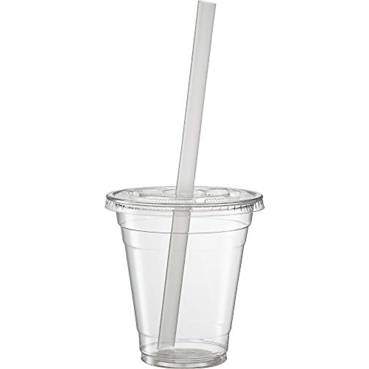 Clear Jumbo Smoothie Straws, Clear Disposable Wide-mouthed Large Milkshake Straws 9'' Inches High / Tall 100 pack