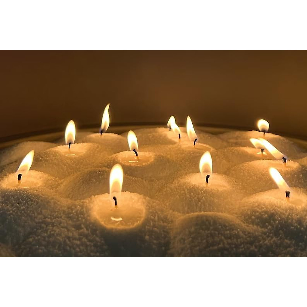 Hompire Pearled Wax Candle All-Natural Customizable Reusable and Refillable Candle Sand Luxury for Home Decor Pearl Candle Powder 18oz Wax & 30 Wicks (Free) (500g)