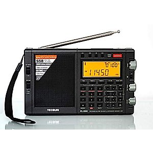 Tecsun PL990 Digital Worldband AM/FM Shortwave Longwave Radio with Single Side Band Reception & MP3 Player, Matte Black