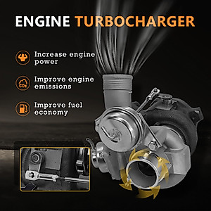 Bapmic 49377-06200 Turbo Charger Turbocharger Kit Compatible with 2003-2009 Volvo S60 S80 V70 XC70 XC90 B5254T2 2.5 LP TD04-14T