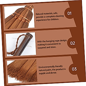 GRIRIW 1pc 's Broom Cleaning for Household Use Mini Couch Wedding Favors Nigerian Palm Broom Vintage Broom Kids Cleaning Tool Small Broom Tool Home Use Mini Broom Small