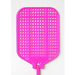AYA Fly SWATTER 2 Pack Flexible Strong Manual SWAT Set with Long Handle Summer Colors Multi Pack (Blue Green)