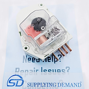 Supplying Demand 241705102 4378243 Refrigerator Defrost Timer Replacement White