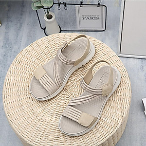 YUANBAO Women Comfortable Sandals Casual Wedge Sandals Orthotic Walking Sandals Waterproof Lightweight Summer Outdoor Shoes for Water, Hiking, Sports, Beach, Swim, Travel