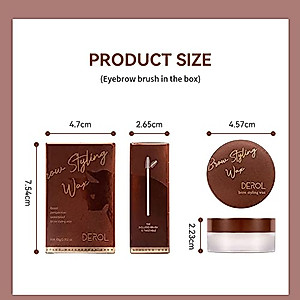 Carlos-CCC Natural 4D Eyebrow Soap, Brows Makeup Balm Cosmetics, Long Lasting Waterproof Brows Styling Soap for Women, 1 Count (Pack of 1)