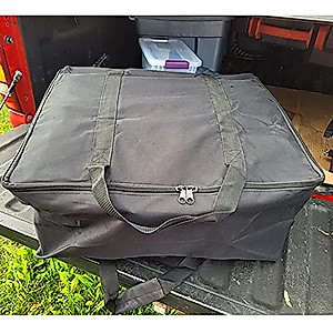 BQMAX Carry Bag and Griddle Cover Replacement for 5510 Blackstone 22" Table Top Griddle with Hood/Lid, Heavy Duty 600D Polyester Waterproof Grill Cover and Bag