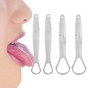 2pcs Tongue Scrubber, Copper Tongue Scraper, Best Tongue Scraper for Reducing Bad Breath and Refreshing Lips, Suitable for Everyone(Trumpet)