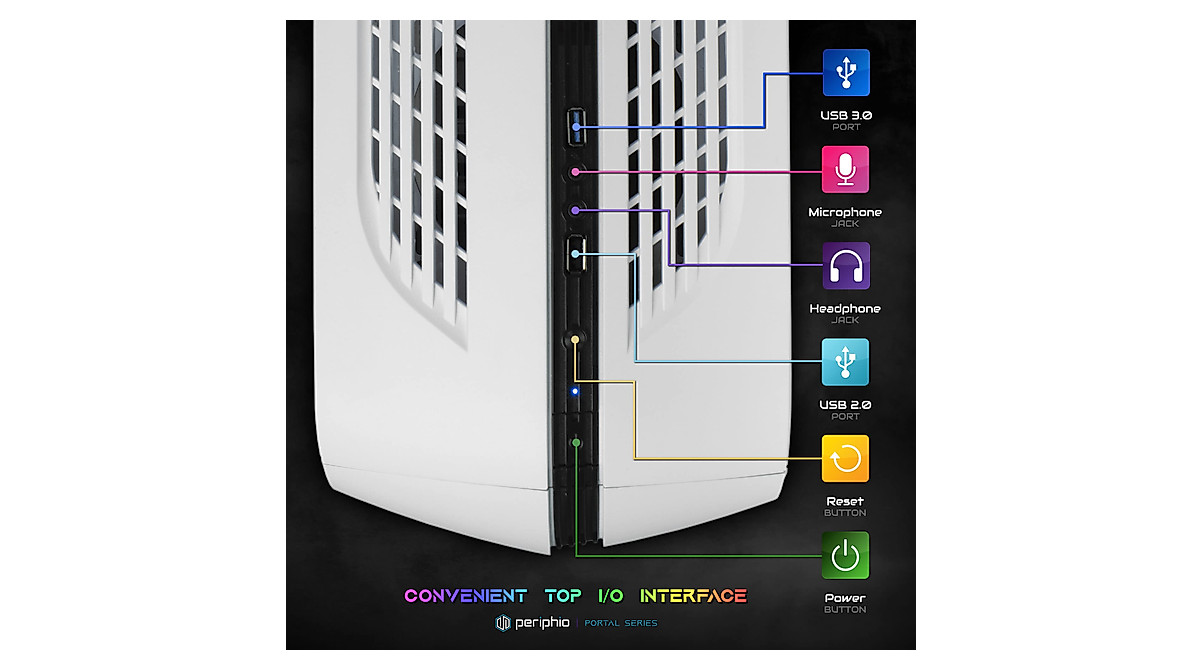 Periphio Vortex Prebuilt Gaming PC - GeForce RTX 3050 (6GB) GPU | Intel ...