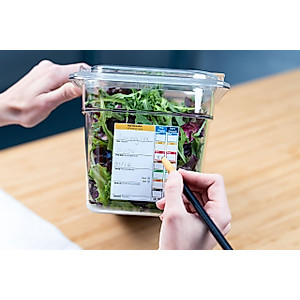 Carlisle FoodService Products PermaLabel Count, 6" Deep, Clear