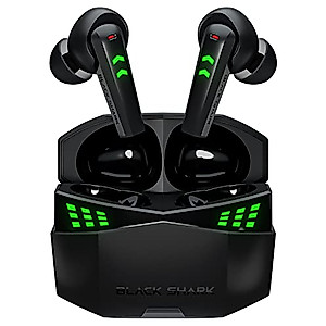 Black Shark Bluetooth Earbuds with 0.035s Ultra-Low Latency, Dual Environmental Noise Cancelling Microphones, Wireless Earbuds Gaming Earbuds with Bluetooth 5.2, IPX5 Waterproof, 26h Listening Time