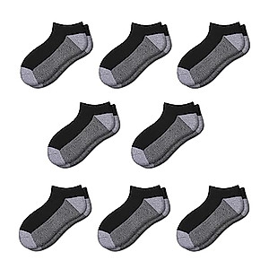 Comfoex Boys Socks 8 Pairs 6-8 4-6 8-10 Years Old Ankle Athletic Low Cut Socks Short Half Cushioned Socks
