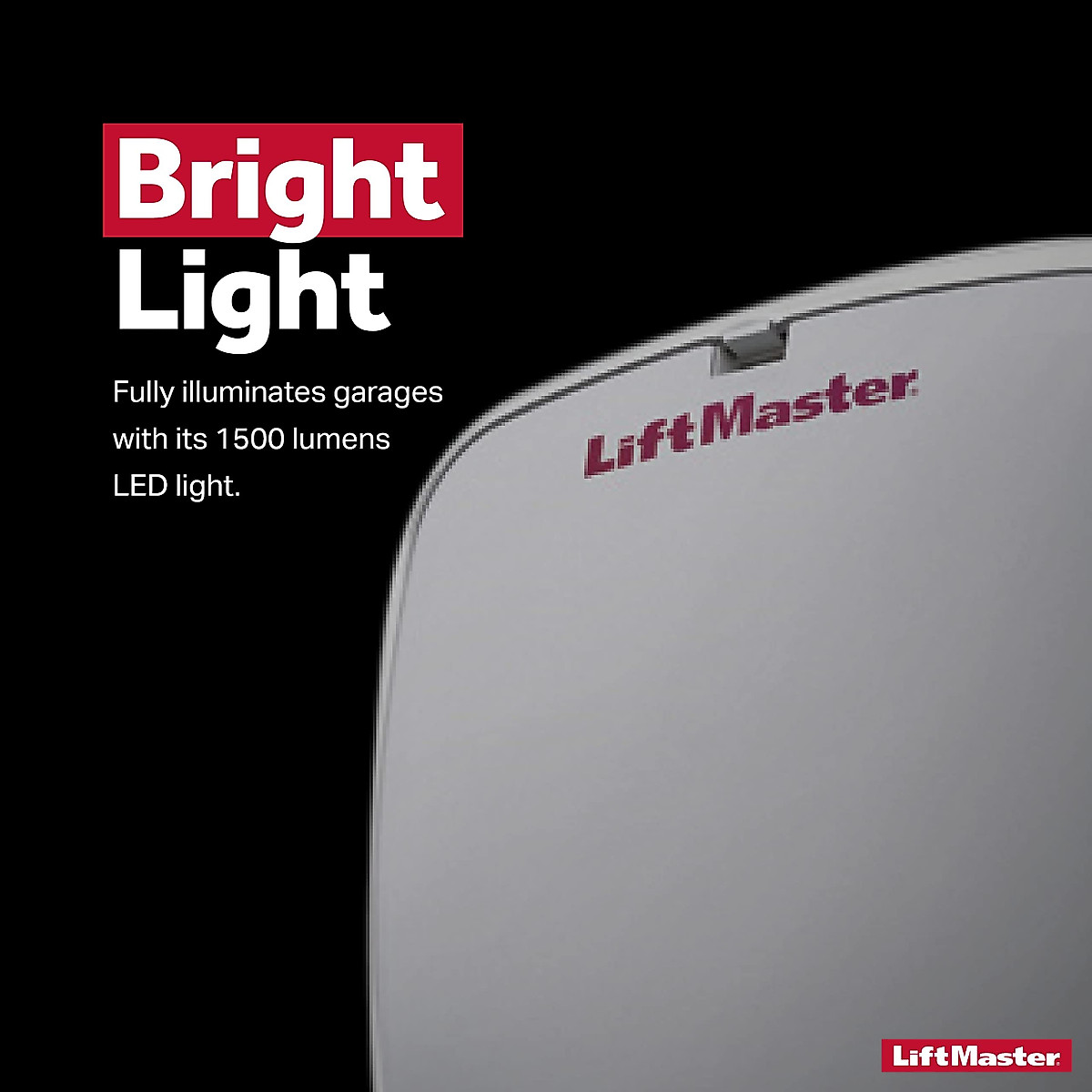 LiftMaster 827LM Ceiling or Wall Mounted MyQ Remote 1500 Lumens LED Garage Light with Timer-to-Close