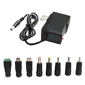 MTYTOT 5V 1A 5W Power Supply Adapter AC 100V-240V to DC 5 Volt 1Amp 0.5A Replacement Power Cord with 8TIPS for Security Camera Baby Monitor TV Box Raspberry Pi USB Type C