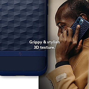 Caseology Parallax Compatible with iPhone 12 Pro Case Compatible with iPhone 12 Case (2020) - Midnight Blue