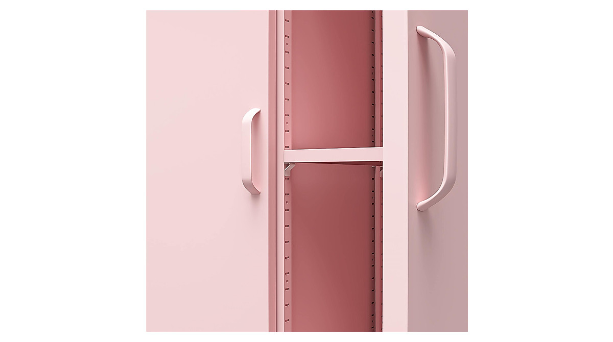 Novogratz Pink Metal Locker Cabinet - Stylish Storage Solution